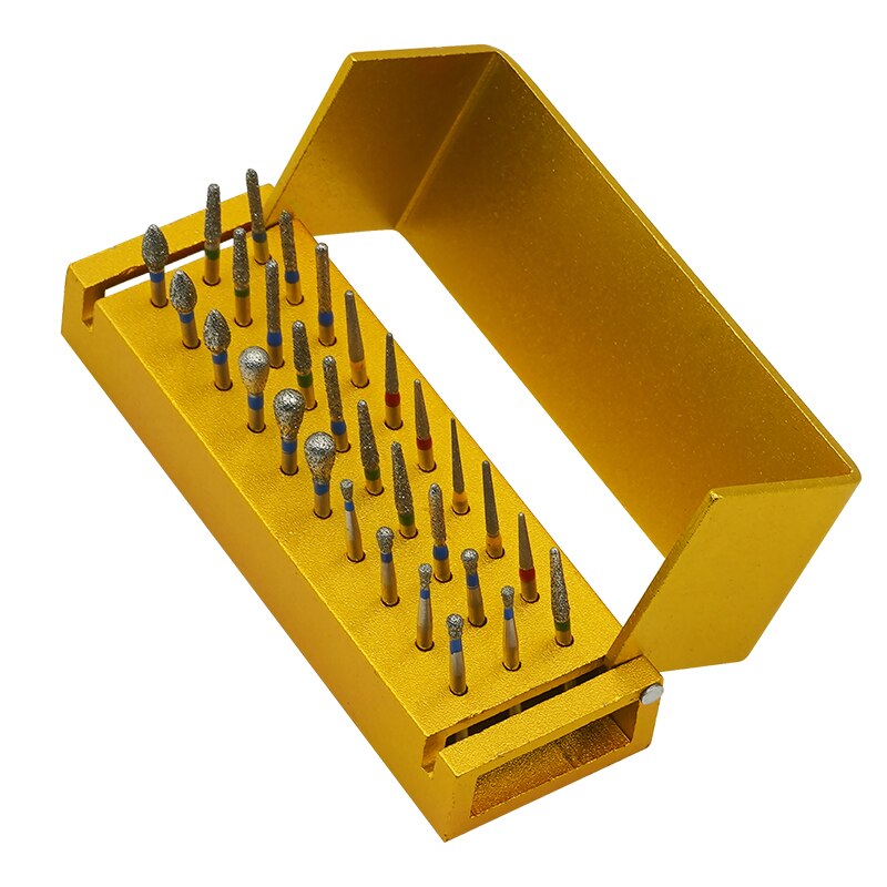 30pcs/set Dental Diamond Burs Drill Disinfection+B... – Vicedeal