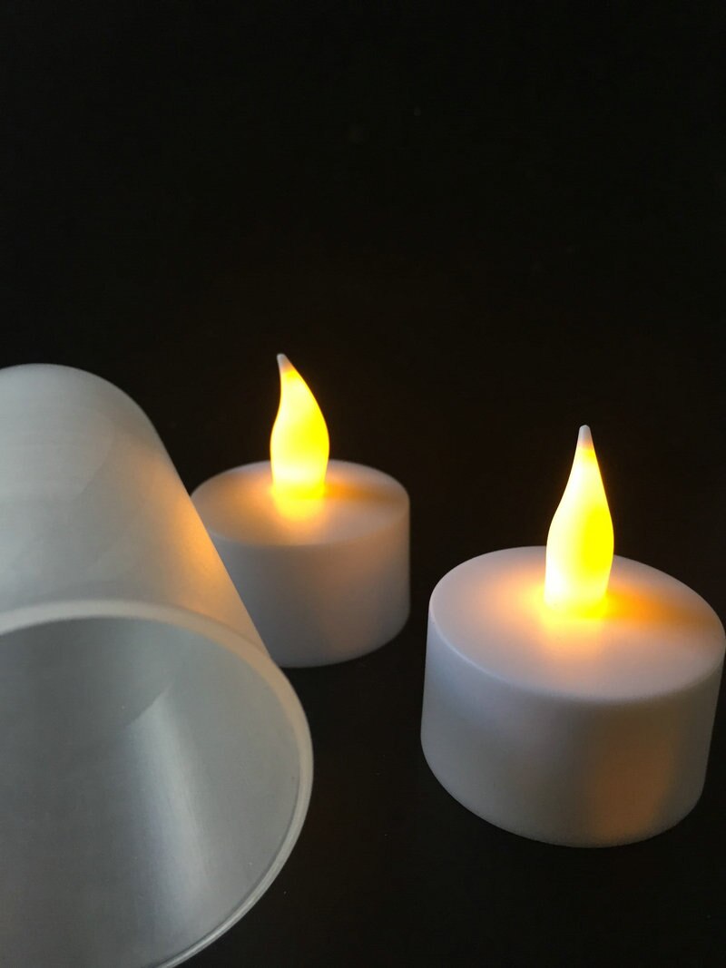 set of 12 LED Rechargeable Flameless TeaLight Cand... – Vicedeal