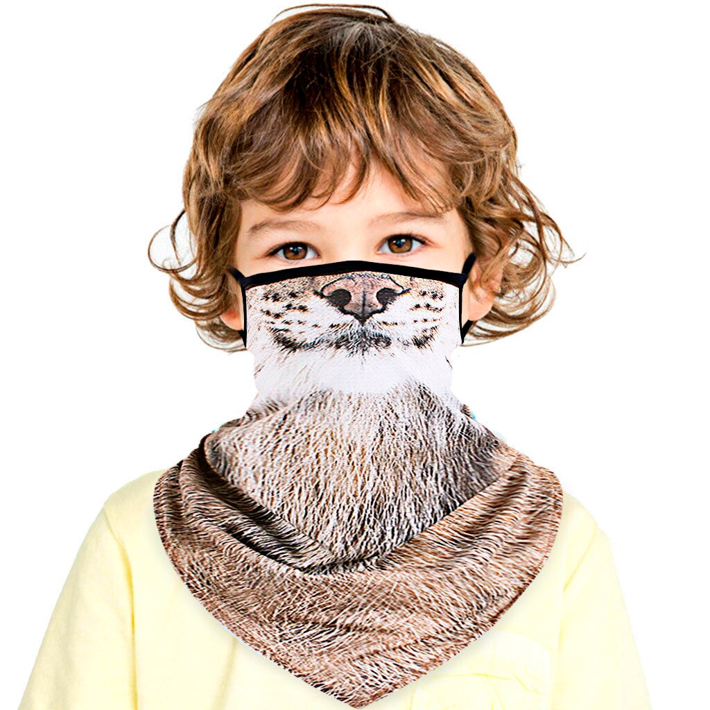 Barn multifunktionella scaves bandana unisex 3d hu... – Vicedeal