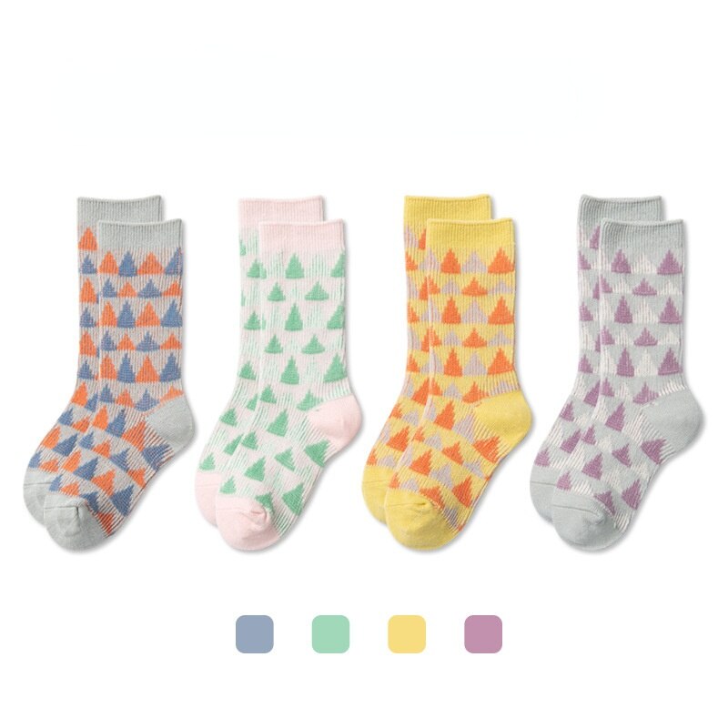 4 Pairs/Lot 1-8 Years Kids Socks Spring & Autu... – Grandado