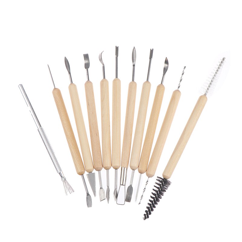 15pcs sculpting Pottery Tools Wood Handle Pottery ... – Grandado