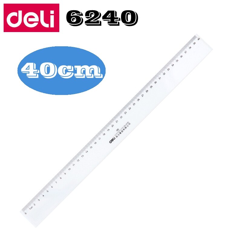 1PCS Deli 6220 Office Desk plastic ruler straight ... – Grandado