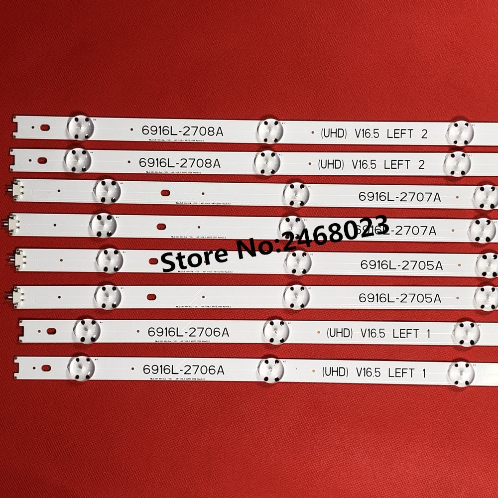 8 PCS/set LED backlight strip for 49inch TV LG 49U... – Grandado