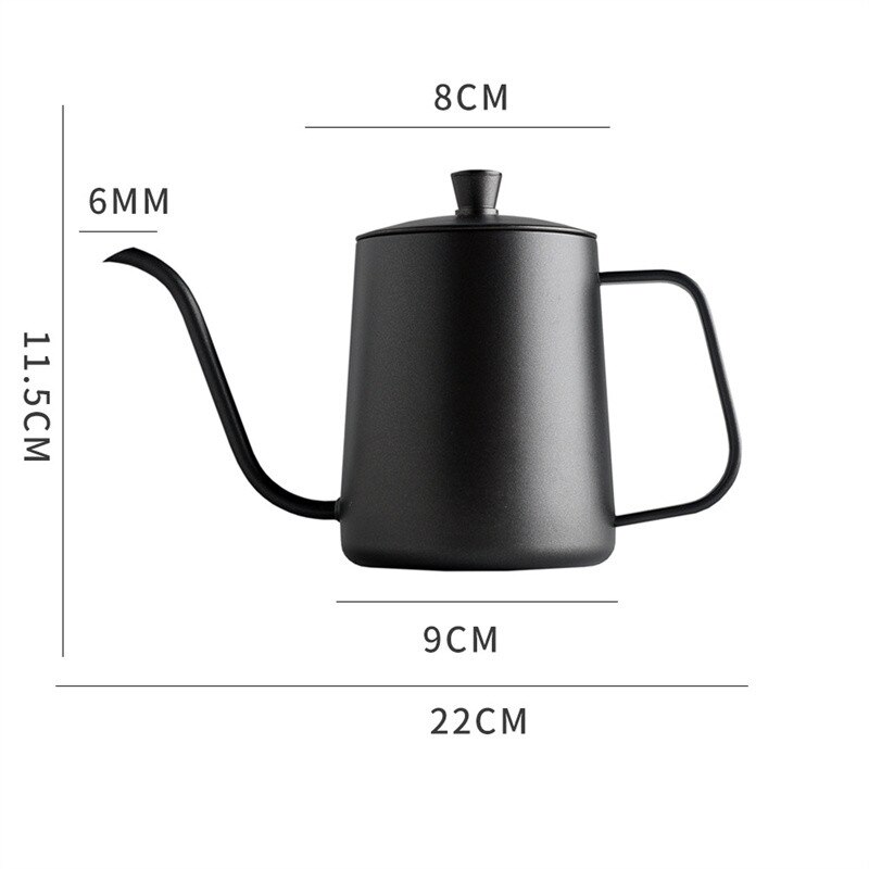 Drip Kettle 350ml 600ml Coffee Tea Pot Non-stick C... – Vicedeal