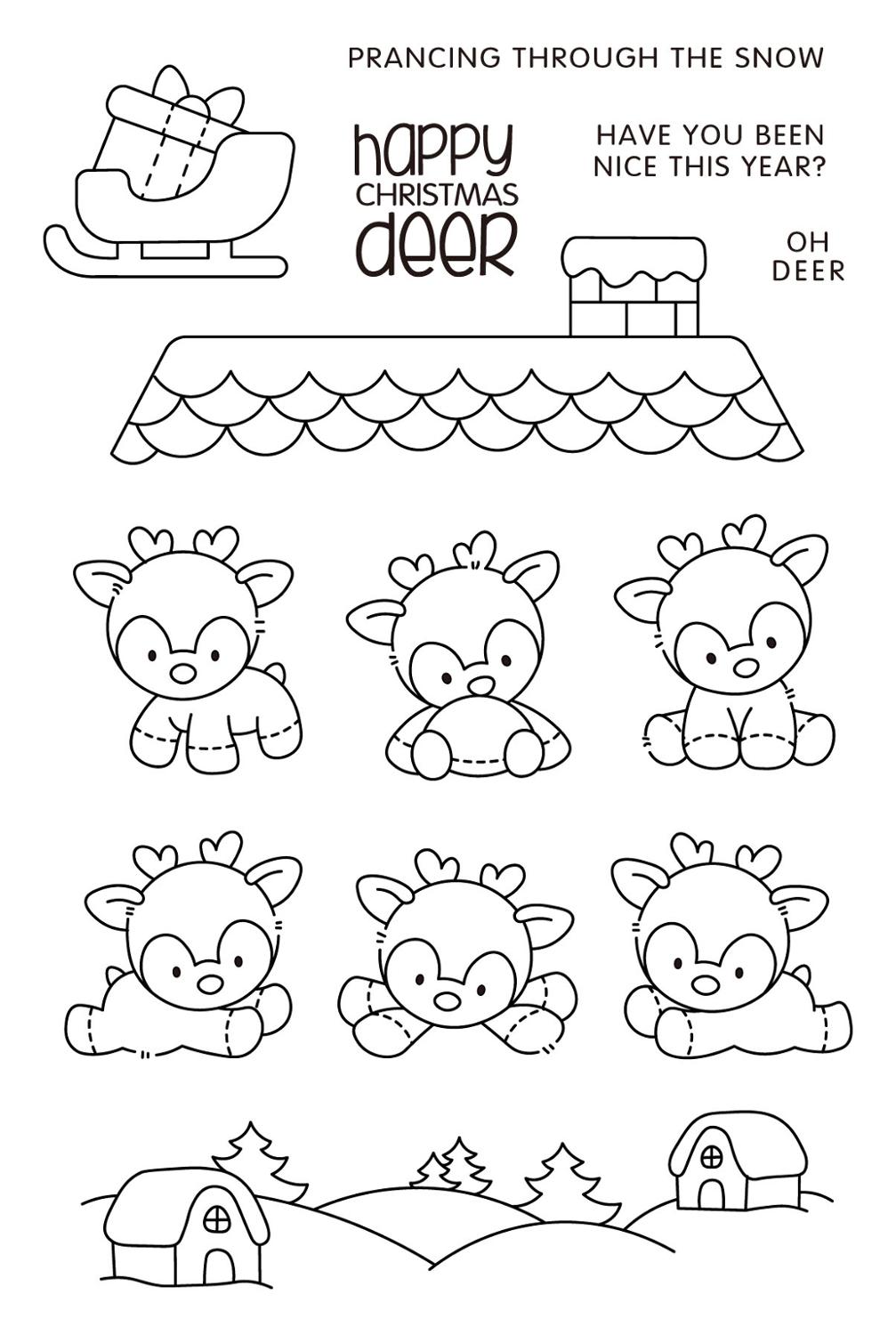 winter Transparent Clear stamp and cutting dies Ch... – Grandado