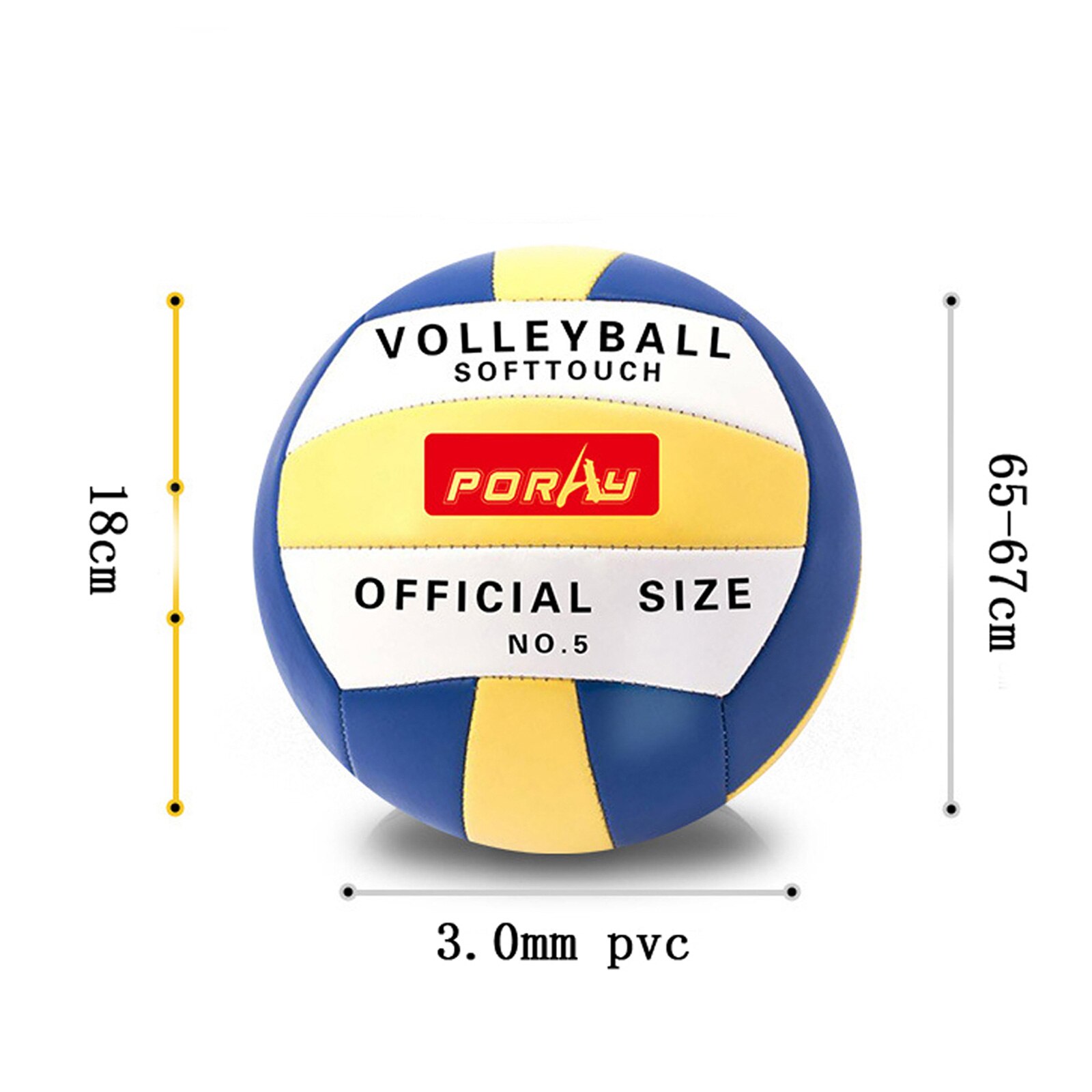 Size 5 Volleyball Durable Waterproof PU Soft Touch... – Grandado