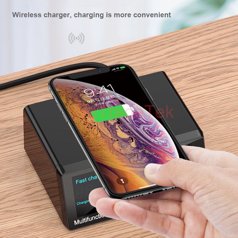 Intelligent Digital Wireless Charger 8 Ports PD QC... – Grandado