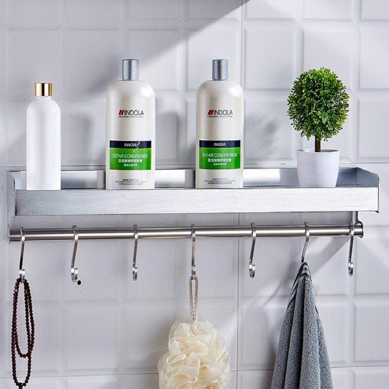 40cm Bathroom rack stainless steel single deck bas... – Grandado