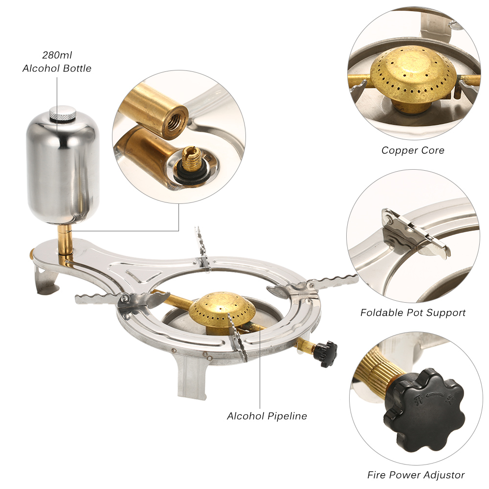 Outdoor Liquid Alcohol Cooking Stove Gasify Campin... – Grandado