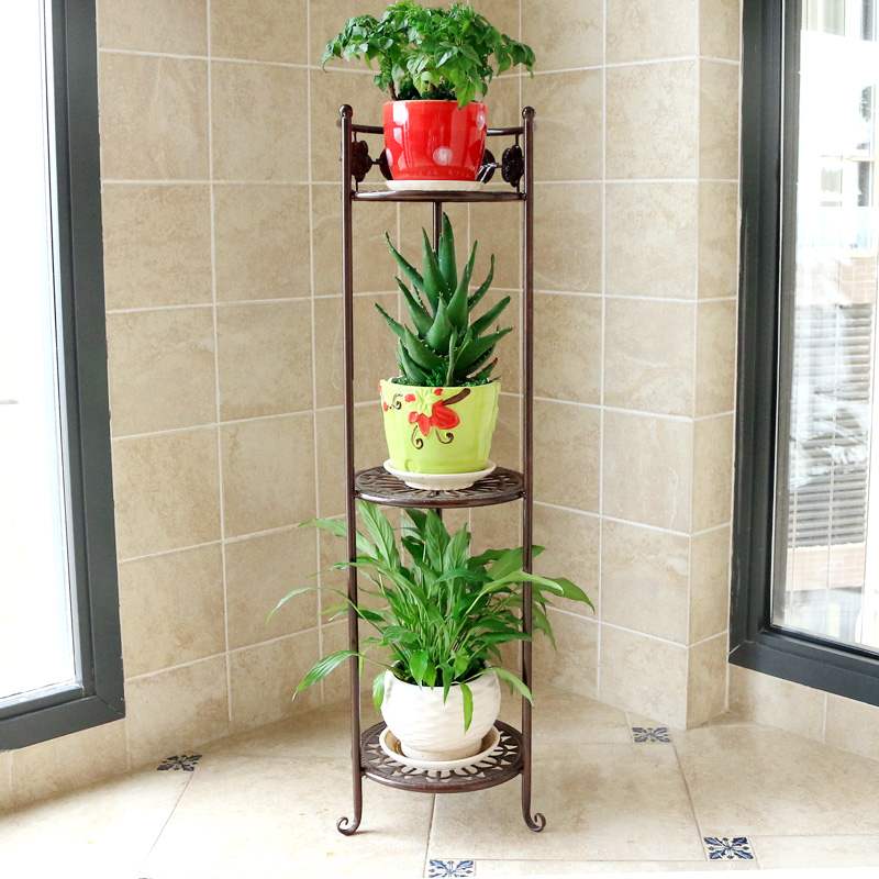 Iron Flower Rack Multi Floor Floor Flower Pot Rack... – Grandado