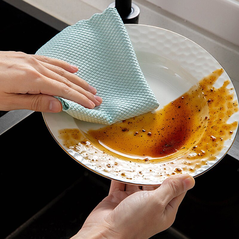 Microfiber Fish Scale Wipe Cloth For Glass Anti-gr... – Vicedeal