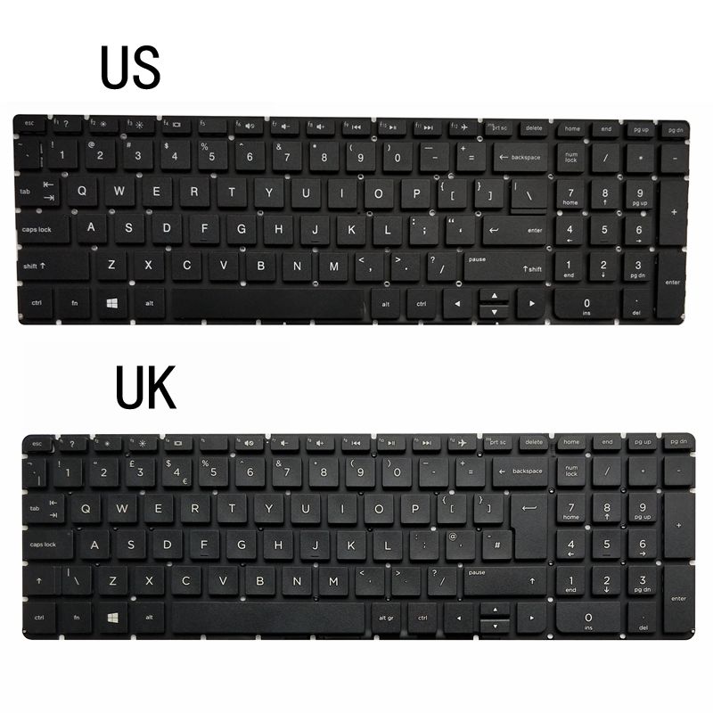 US/UK LAPTOP KEYBOARD FOR HP pavilion 15-AC 15-AF ... – Grandado