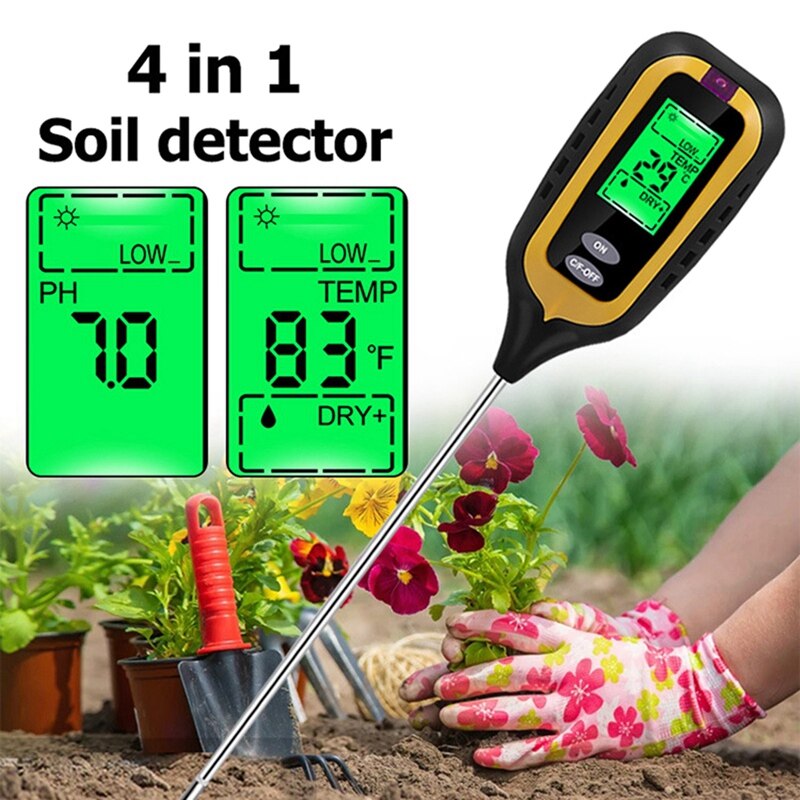 4-In-1 Soil Meter, Digitale Plant Thermometer Test... – Vicedeal
