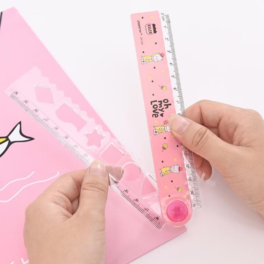 1PC 30cm Kawaii Candy Color Multifunction Folding ... – Vicedeal