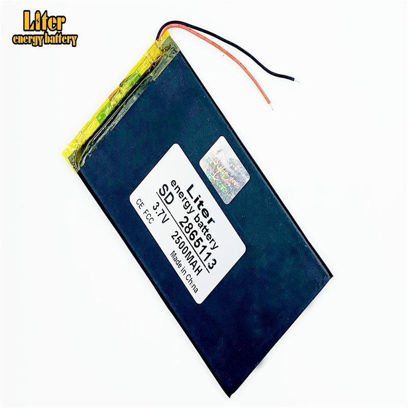 3.7V lithium polymer battery 2865113 2500mah mp4 M... – Vicedeal