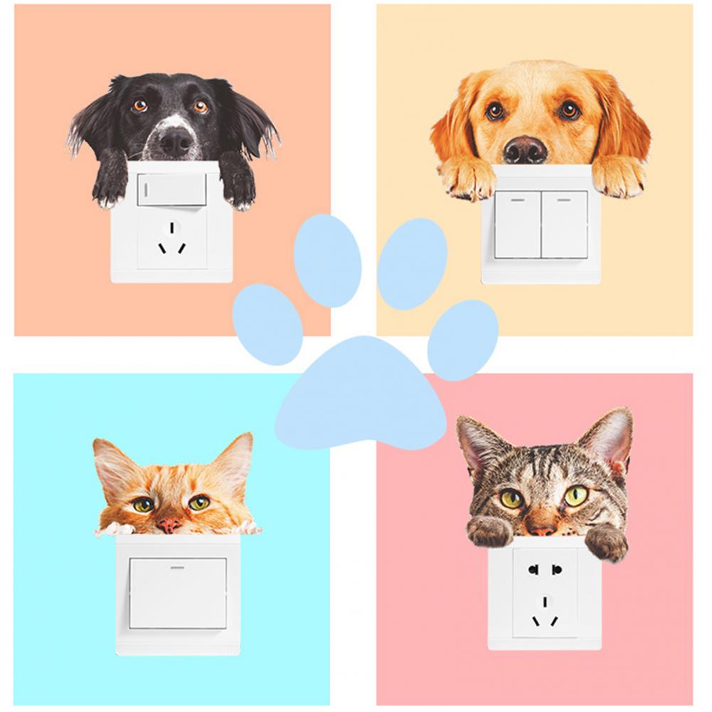 Cartoon pet kitten, puppy wall stickers waterproof... – Vicedeal
