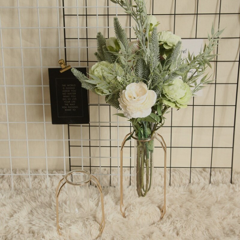 1 Piece 3 heads rose bouquet artificial flower hom... – Grandado