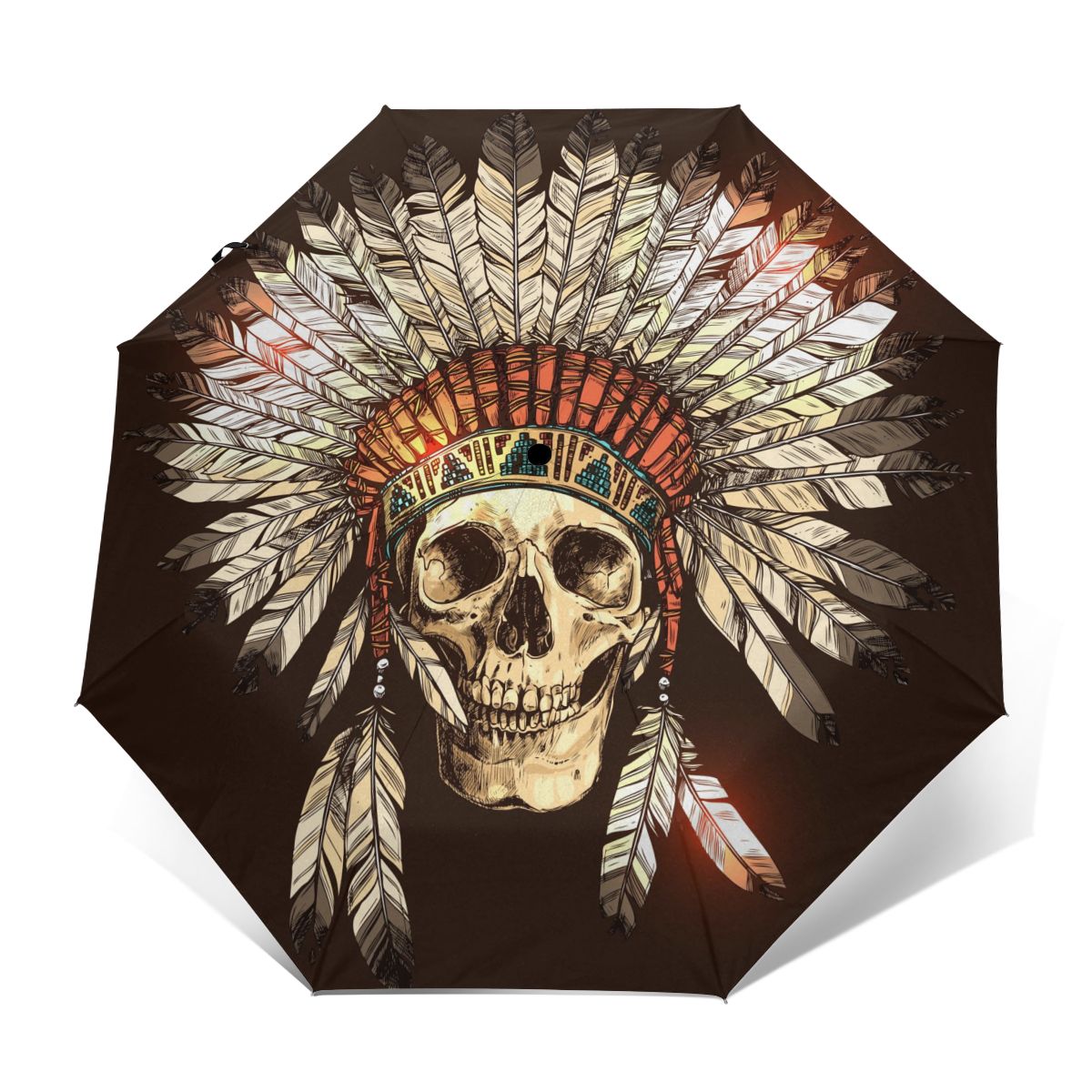 Sunny Paraplu Indian Hoofdtooi Met Menselijke Sche... – Vicedeal