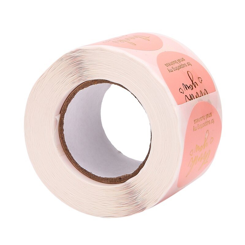 Dank U Stickers Roll 500Pcs 1.5Inch Stickers Goudf... – Vicedeal