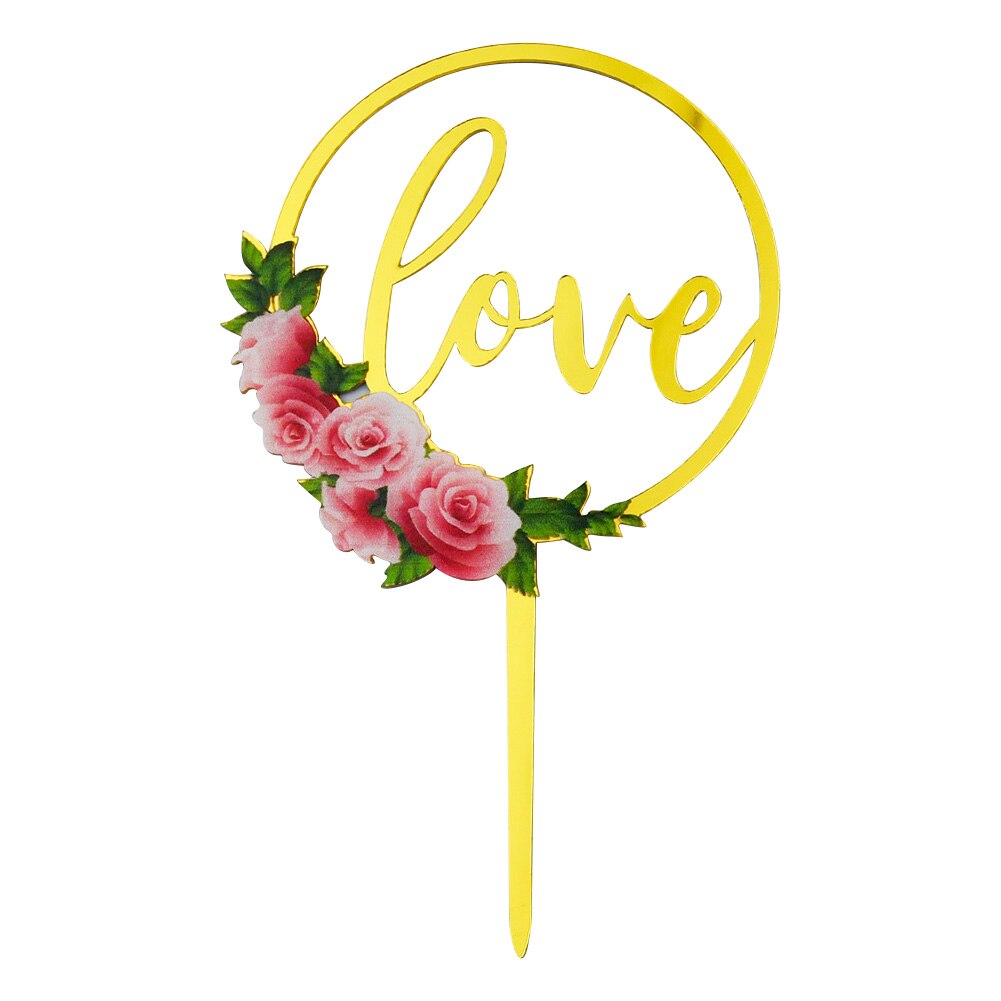 Acrylic Double-Sided Birthday LOVE Cake Insert Car... – Grandado