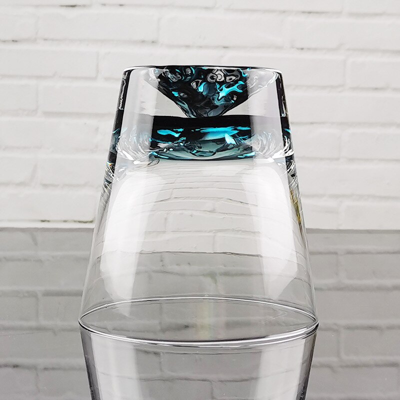 Japanese Gently Blue Mount Fuji Glass and Beautifu... – Grandado