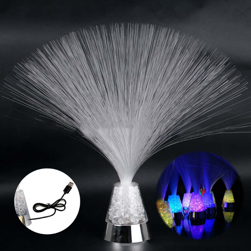 Fiber Optic Fountain - Night Light Soothing Mood F... – Grandado
