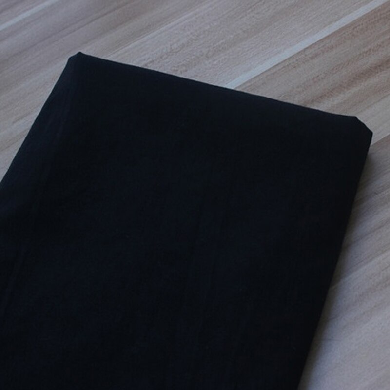 Brand 50x160cm Pure Black Cotton Fabric For DIY Se... – Grandado