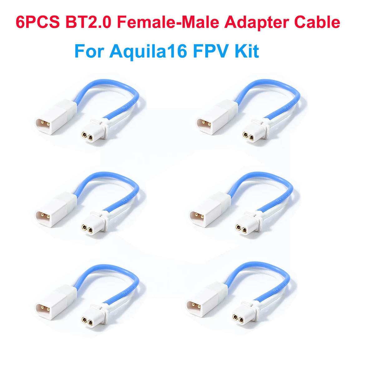 6PCS BETAFPV BT2.0 BWhoop Cable Pigtail Connector ... – Grandado