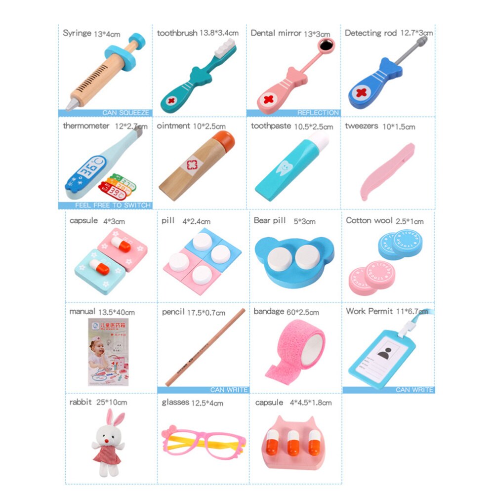 1 Set Kit Educational Funny Pretend Play Role Play... – Grandado