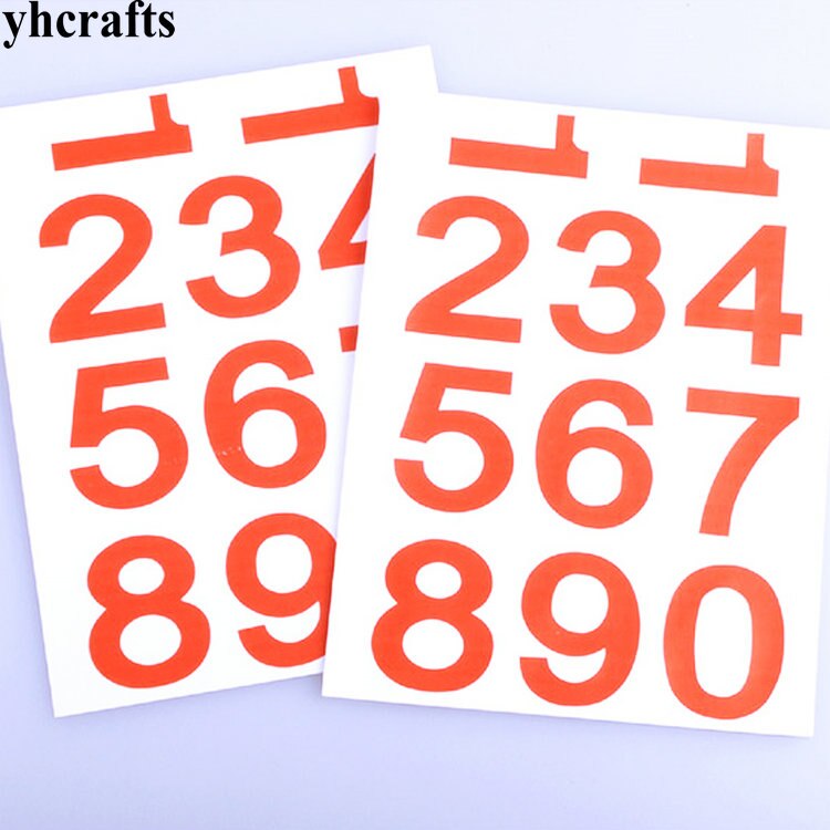 275 Stks/partij, 0-10 Nummers Papier Stickers Bakk... – Grandado