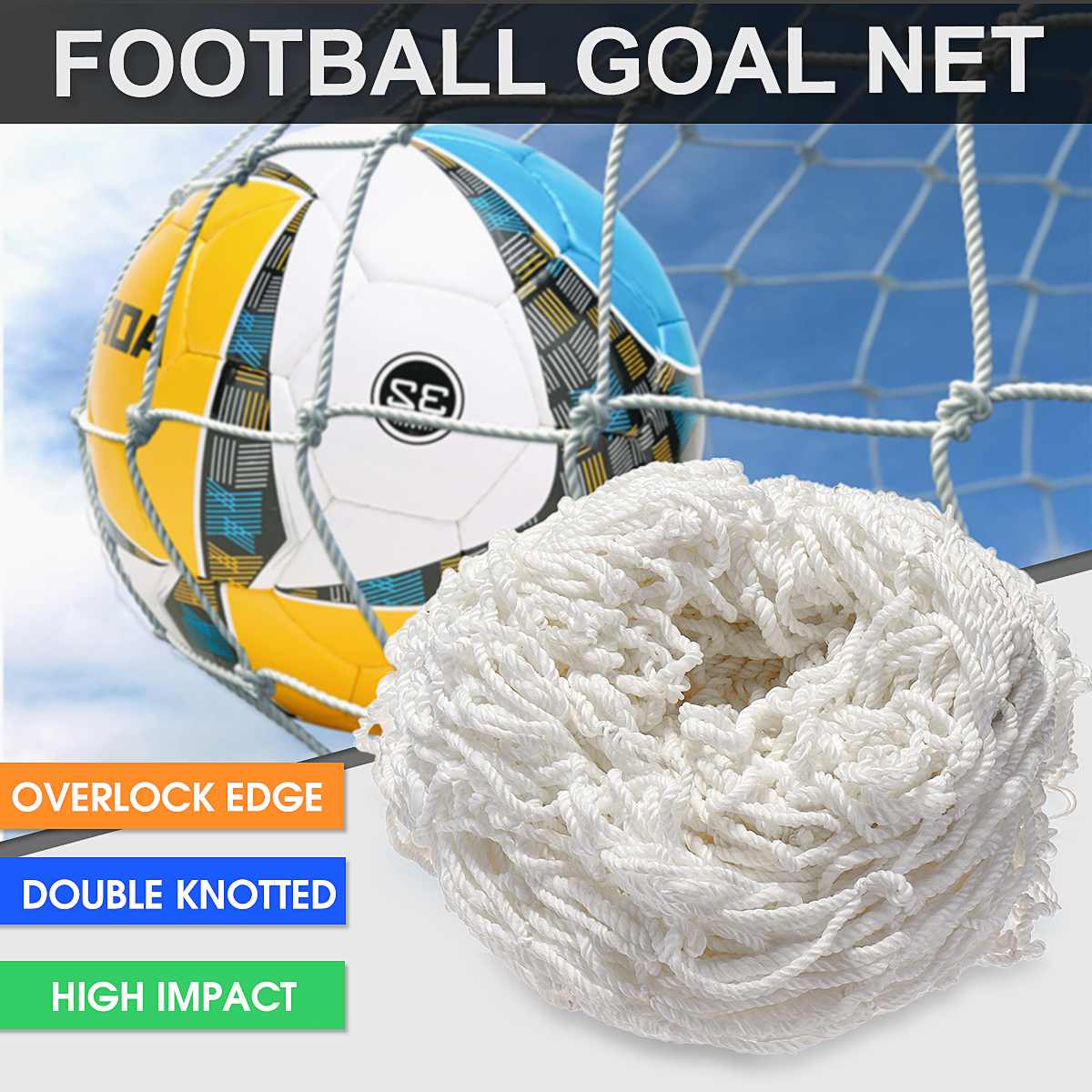 12x6FT Full Size Football Soccer Goal Post Net For... – Grandado