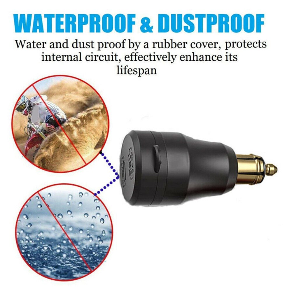 Motorcycle QC3.0 USB Type C PD Charger Waterproof ... – Grandado