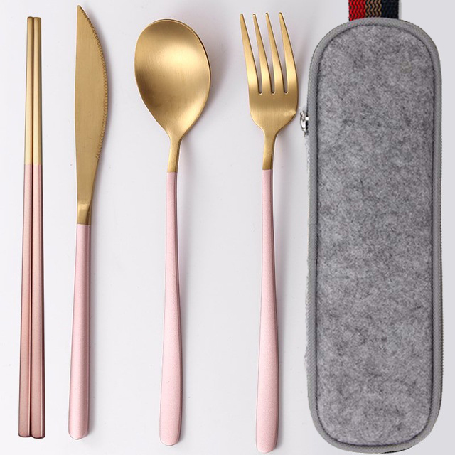 Dinnerware Set Travel Cutlery Set Camping Tablewar... – Grandado