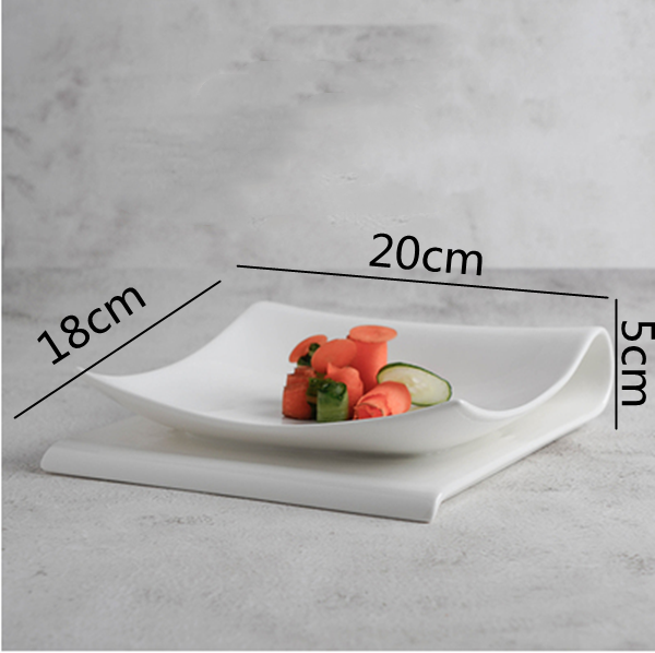 Square Household Folding Plate Western Food Fruit ... – Grandado