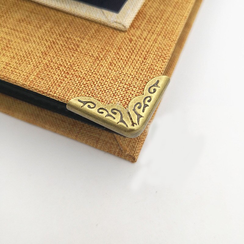 10PCS Antique Brass Corner Brackets Metal Book Scr... – Grandado