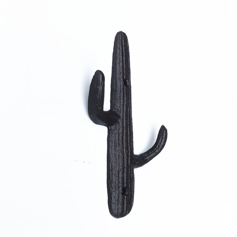 Cast iron cactus hook double hook INS tropical sty... – Grandado