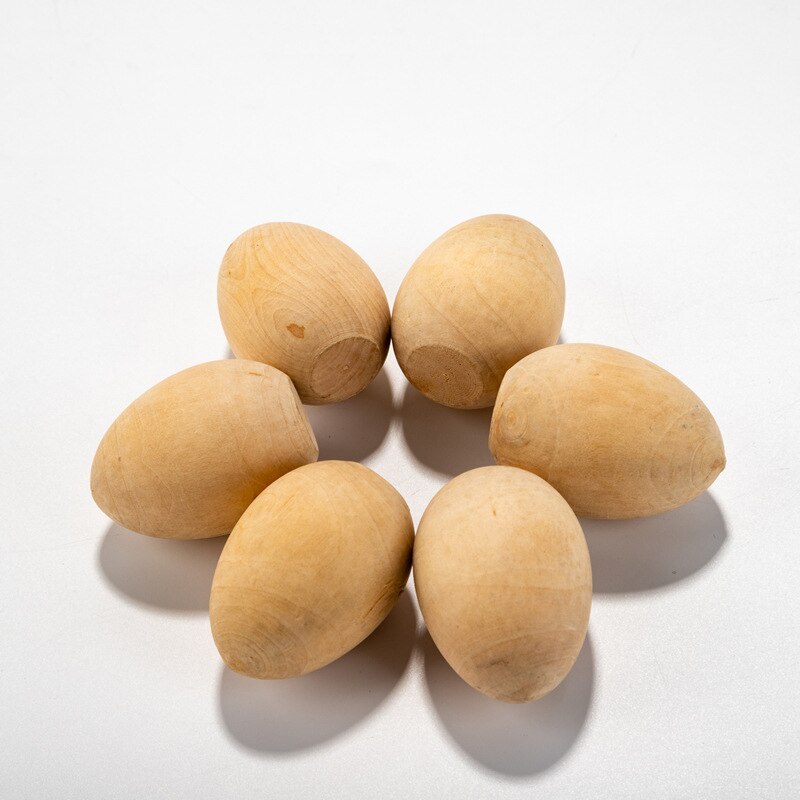 5pcs Easter DIY Wooden Egg Adornments Drawing Egg ... – Grandado
