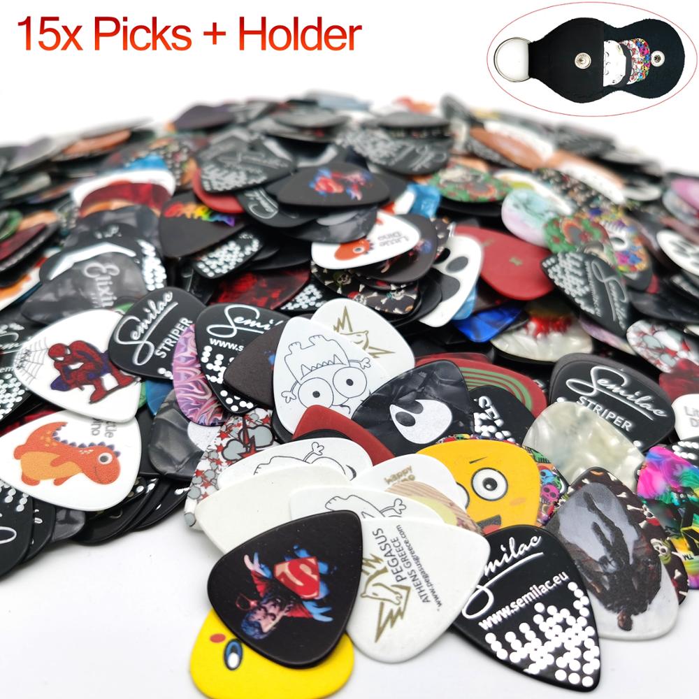 15 Picks Gauge Celluloid Guitar Plectrums In a Box... – Grandado