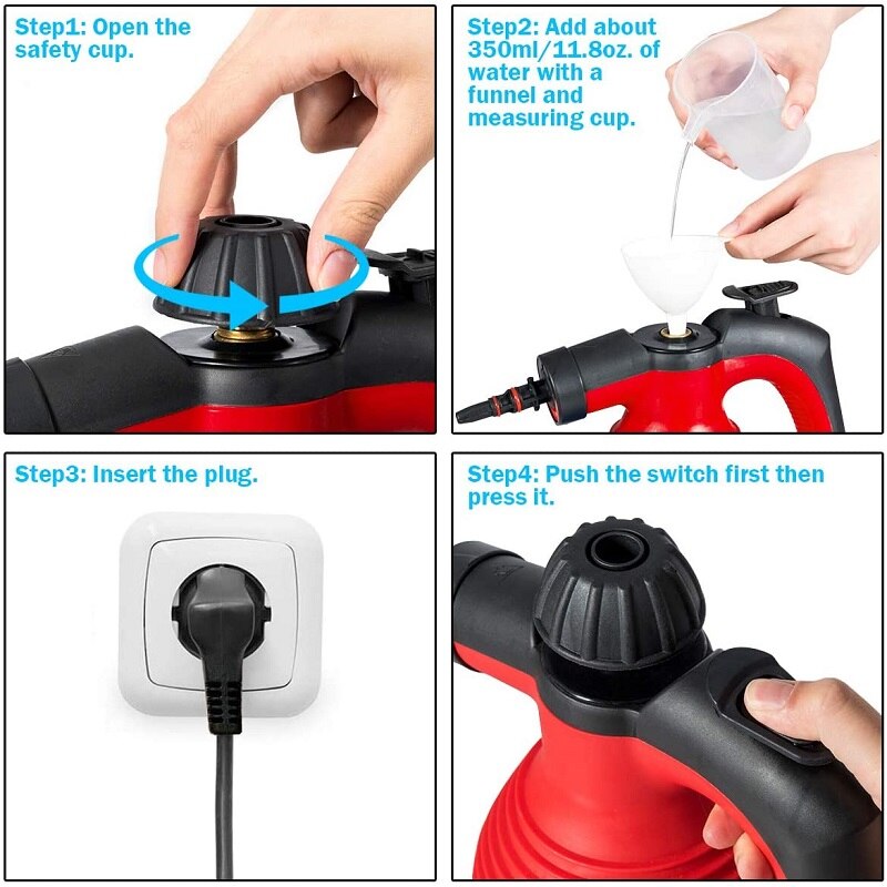 Portable Handheld Multi-Purpose Steam Cleaner Powe... – Grandado