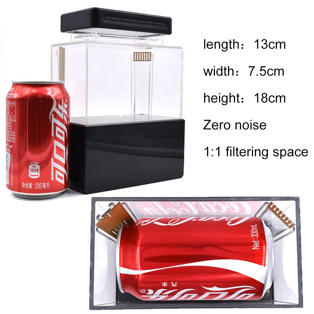 1L Mini Fish Tank Portable Fish Bowl Desktop Aquap... – Grandado