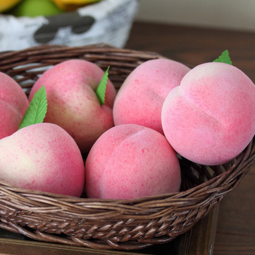 5pcs Delicate Peaches Artificial Lifelike Peaches ... – Grandado