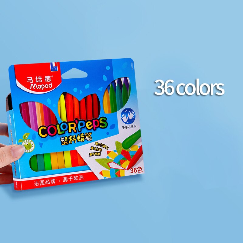 Plastic crayons children oil pastels 36 colors kin... – Grandado