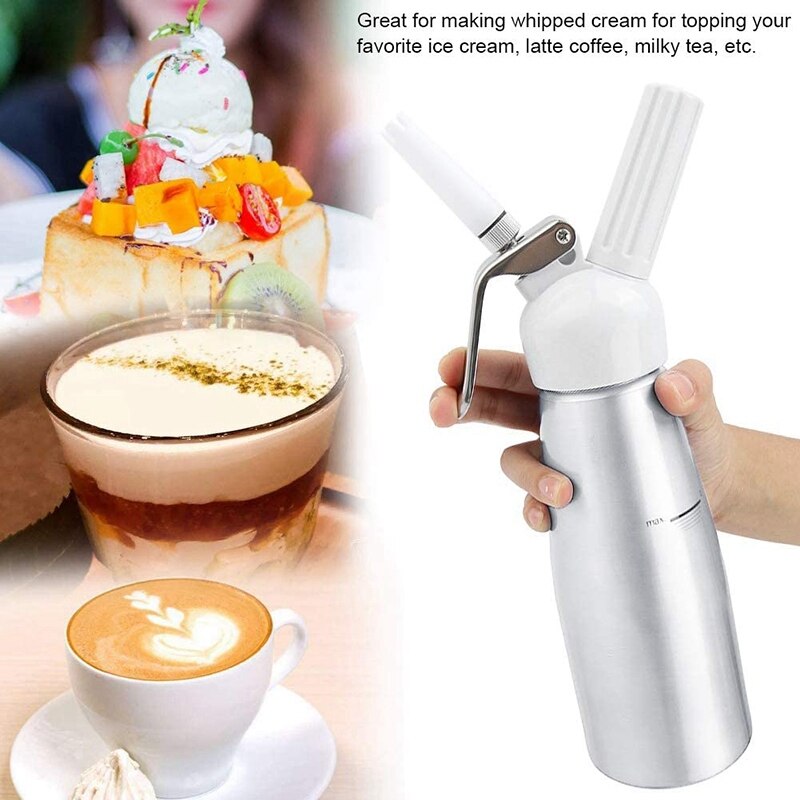 Whipped Cream Dispenser 500ML Aluminum Sturdy Port... – Grandado