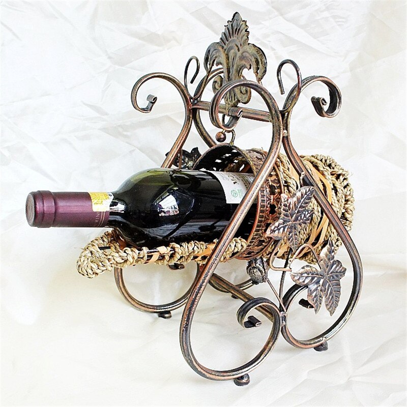 European Wicker Wine Rack Royal Wine Holder Home B... – Vicedeal