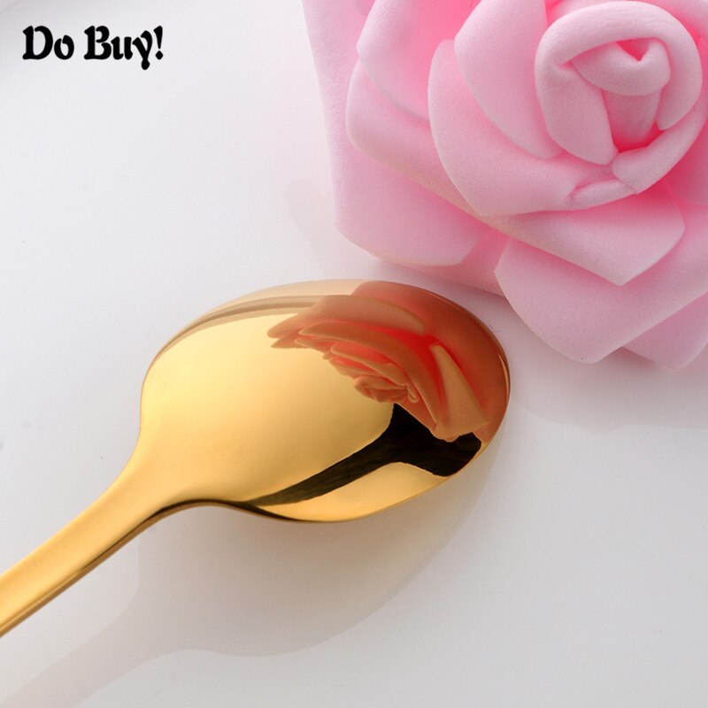 5 Pcs/Set Coffee Spoon Gold Spoon Gold Dinnerware ... – Vicedeal