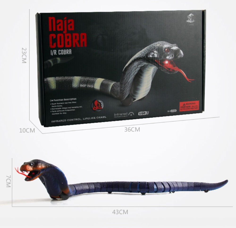 Novelty RC Snake Naja Cobra Viper Remote Control R... – Grandado