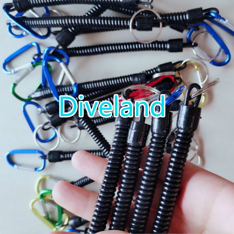Scuba Diving Anti-Lost Spring Coil Lanyard with Al... – Grandado