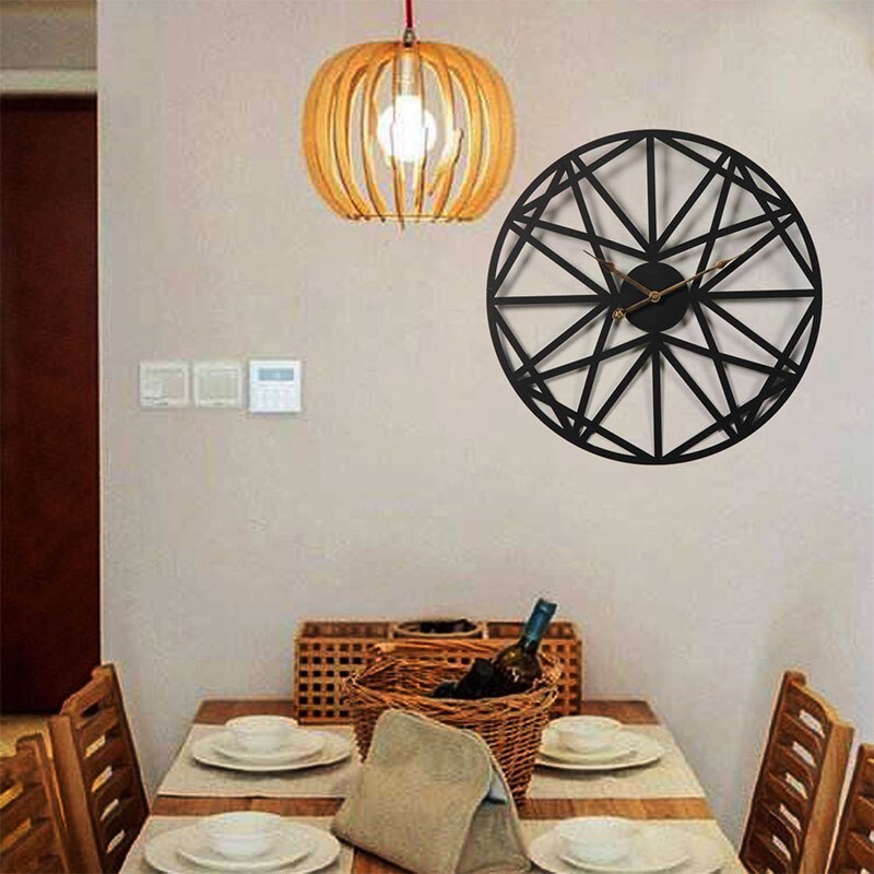Large 3d Retro Clock Silent Big Gear Iron Hanging ... – Grandado