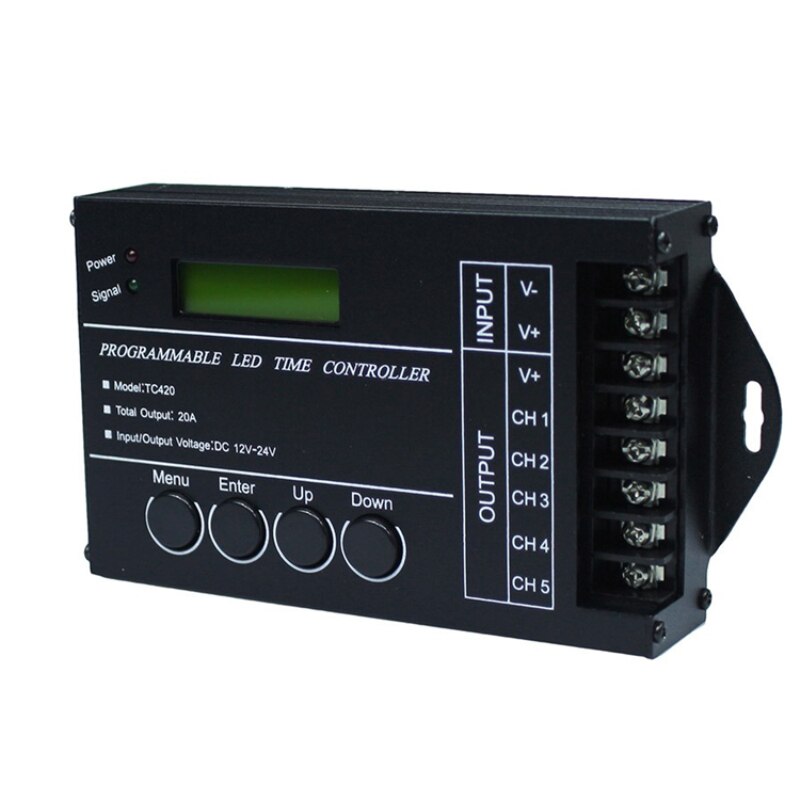Led tc420 dc12v/24v tid dimmer rgb controller 5 k... – Vicedeal