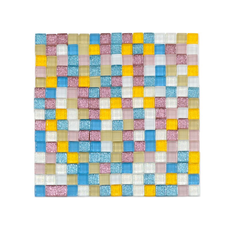 200pcs Shimmering Glass Mosaic Tiles 1*1*0.4cm Squ... – Grandado